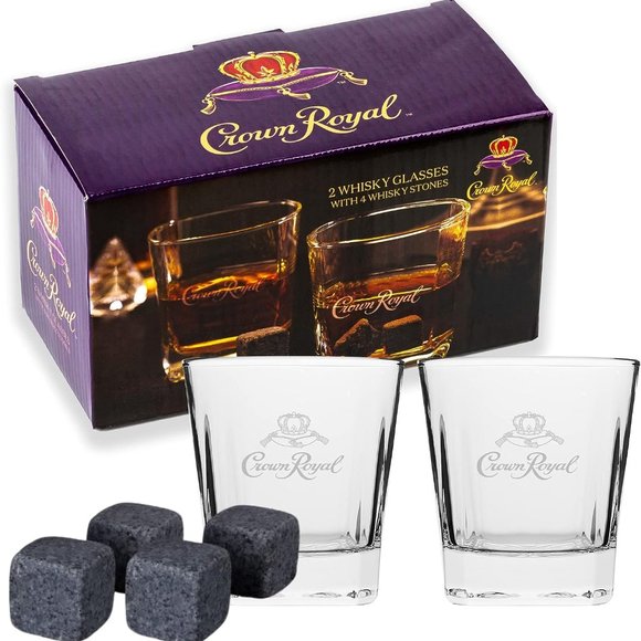 Lord's Rocks | Dining | Crown Royal Whiskey Glass Set Of 2 Scotch ...